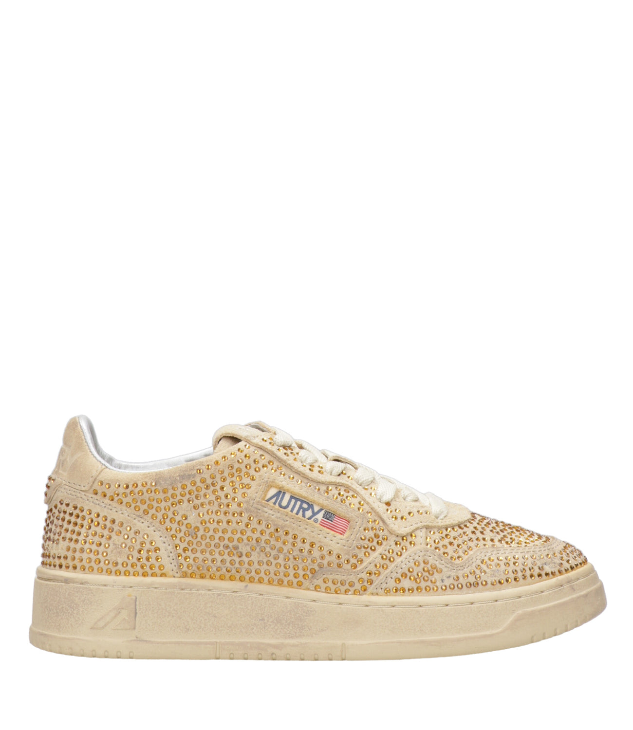 Autry | Sneakers Medalist Low Crystal Oro AULW | Carmenboutique.it