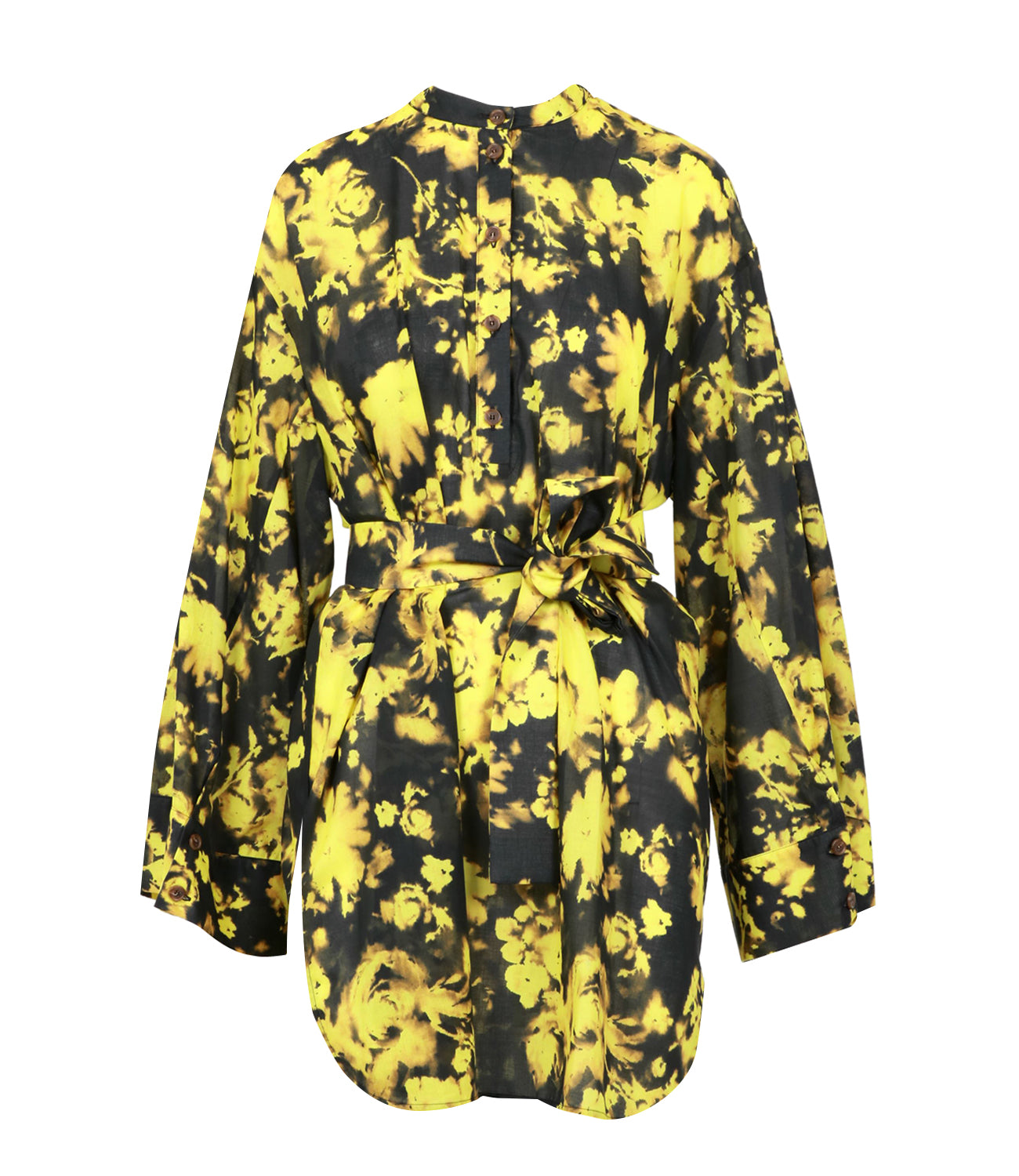 Erika Cavallini Erika Cavallini | Miranda Black and Yellow Dress E4SL01 ...