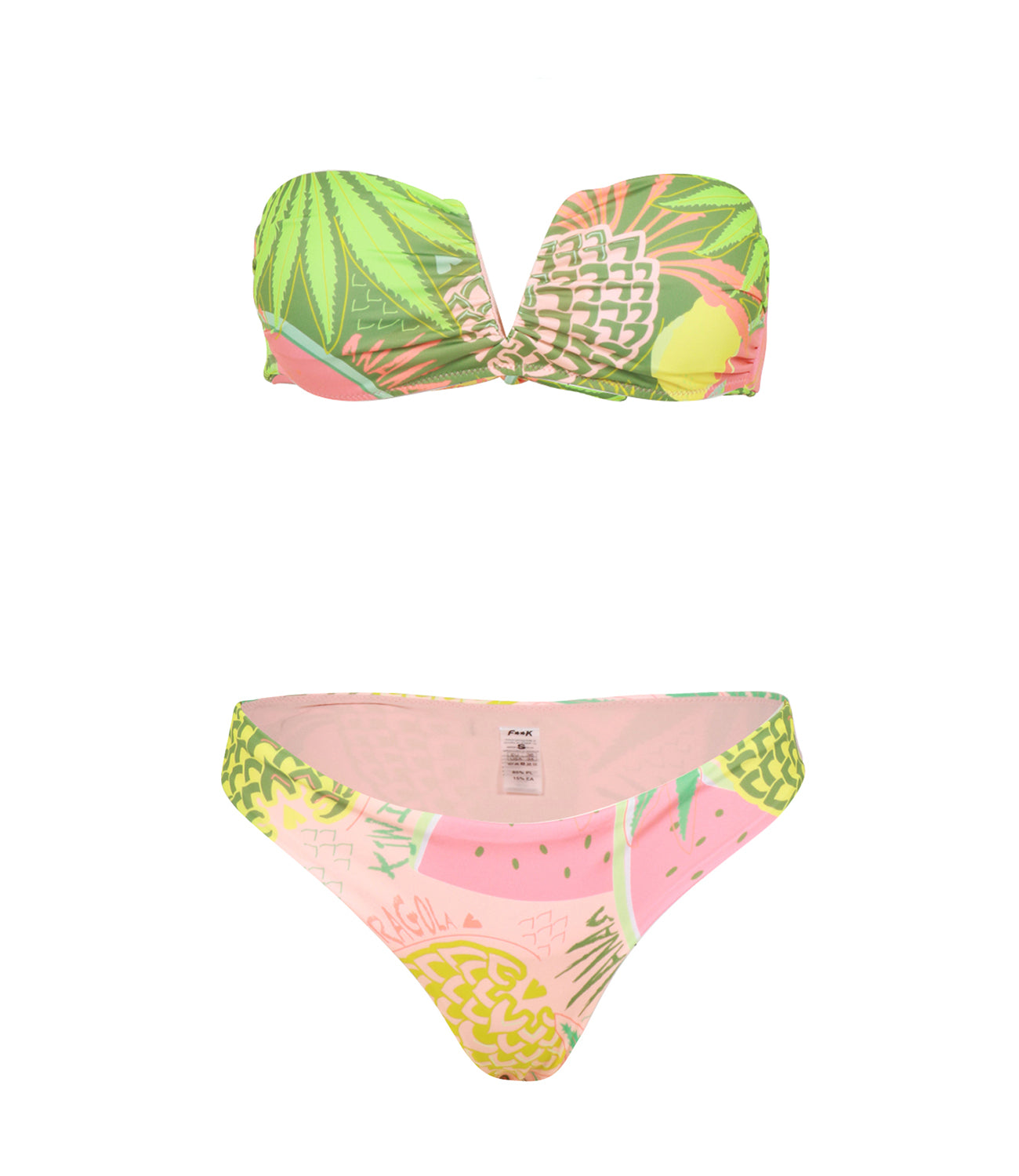 F**K Project | Costume Bikini Verde e Rosa FK25-2133 | Carmenboutique.it